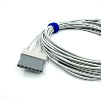 China High Quality Med Accessories RoHS Certified Diagnostic Silicone IEC Color 3-Lead Grabber ECG Cable Leadwire for sale
