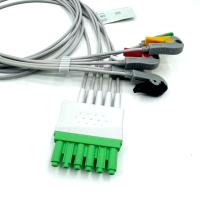 China High Quality Med Accessories IEC Color Model RoHS Certified 5-Lead Grabber EKG ECG Leadwire for Patient Medical for sale