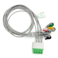 China High Quality Med Accessories IEC Color Model RoHS Certified 5-Lead Grabber EKG ECG Leadwire for Patient Medical for sale