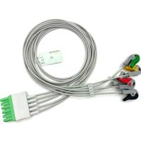 China High Quality Med Accessories IEC Color Model RoHS Certified 5-Lead Grabber EKG ECG Leadwire for Patient Medical for sale