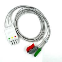 China High Quality Med Accessories IEC Color Model RoHS Certified 3-Lead Grabber ECG Leadwire Compatible Nihon Kohden for sale