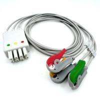 China High Quality Med Accessories IEC Color Model RoHS Certified 3-Lead Grabber ECG Leadwire Compatible Nihon Kohden for sale