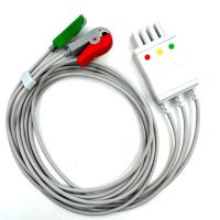 China High Quality Med Accessories IEC Color Model RoHS Certified 3-Lead Grabber ECG Leadwire Compatible Nihon Kohden for sale