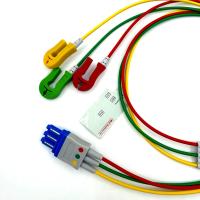China Compatible HP High Quality Med Accessories IEC Color Model RoHS Certified 3-Lead Snap EKG ECG Leadwire for Patient Medical for sale