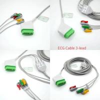 China Compatible Nihon Kohden High Quality Factory Manufacturer Monitor Medical Accessory 3 Leads ECG Cable Class II RoHS Certified 3 for sale