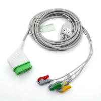 China Compatible Nihon Kohden High Quality Factory Manufacturer Monitor Medical Accessory 3 Leads ECG Cable Class II RoHS Certified 3 for sale