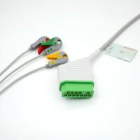 China Compatible Nihon Kohden High Quality Factory Manufacturer Monitor Medical Accessory 3 Leads ECG Cable Class II RoHS Certified 3 for sale