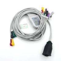 China Med Accessories Hospital-Grade Class II Diagnostic EKG Cable 10-Lead Zoll Compatible Medical Alcohol Disinfecting RoHS Certified for sale