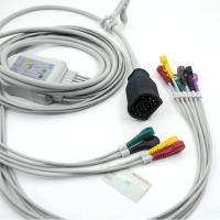 China Med Accessories Hospital-Grade Class II Diagnostic EKG Cable 10-Lead Zoll Compatible Medical Alcohol Disinfecting RoHS Certified for sale