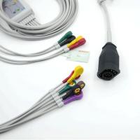 China Med Accessories Hospital-Grade Class II Diagnostic EKG Cable 10-Lead Zoll Compatible Medical Alcohol Disinfecting RoHS Certified for sale