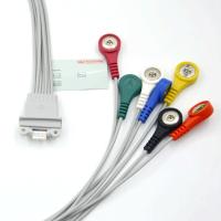 China Med Accessories 7-Leads TPU EKG Cable Snap Monitor Accessory Medical Diagnostic Device ISO Certified Class I Compatible Schille for sale
