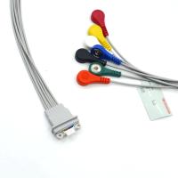 China Med Accessories 7-Leads TPU EKG Cable Snap Monitor Accessory Medical Diagnostic Device ISO Certified Class I Compatible Schille for sale