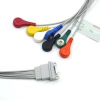 China Med Accessories 7-Leads TPU EKG Cable Snap Monitor Accessory Medical Diagnostic Device ISO Certified Class I Compatible Schille for sale