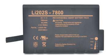 China Monitor Battery For Spacelabs LI202S-7800 for sale