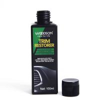 China Antiaging Aerosol Car Wax Spray Polish Black Plastic Trim Restorer 100ml for sale