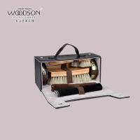 China OEM Antifouling Leather Shoe Care Kit Shine Brush Tool Multifunctional portable box for sale