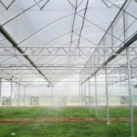 China Hot Galvanized Steel Frame Multi-Span Agricultural Greenhouse 6m-12m Span with 0.6kN Wind Load for Tropical Planting for sale