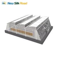 China Hot Galvanized Steel Frame Multi-Span Agricultural Greenhouse 6m-12m Span with 0.6kN Wind Load for Tropical Planting for sale
