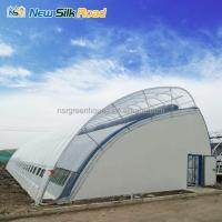 China Single-Span Agricultural Greenhouse 5-12m Span with Hot-Dip Galvanized Steel Frame and 20-Year Lifespan for sale