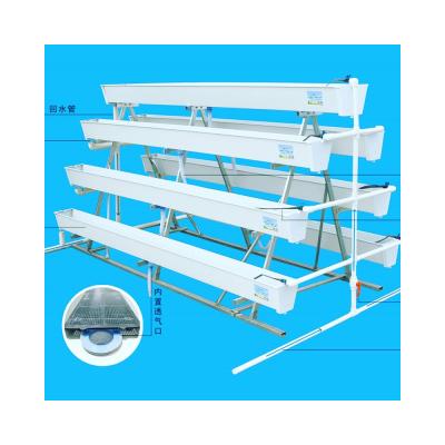 China NSR Greenhouse Food Grade PVC Hydroponic Gutter System for Strawberry Growing - 2.9m/5m/5.8m Length Options for sale
