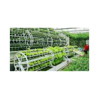 China PVC NFT Hydroponic System for Greenhouse Vegetables 2m-5.8m Length with 1.8mm/2.0mm Thickness Steel Frame for sale