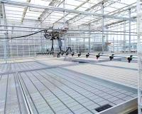 China ABS Moving Seedbed for Multi-Span Greenhouses with 50x100mm Aluminum Frame and 2.8-3.0mm Thickness for sale