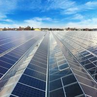 China Venlo Type Multi-Span Photovoltaic Solar Glass Greenhouse 6m-12m Span with 1.2kN Wind Load and Solar Power Generation for sale