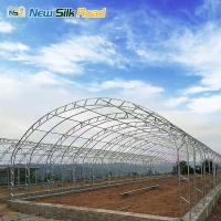 China NSR Single Span Double-Layer Plastic Film Greenhouse with 5-12m Span and 20-100m Length Options for sale
