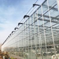 China Venlo Type Multi-Span Agricultural Glass Greenhouse with 6-12m Spans and 1.2kN Wind Load Capacity for sale
