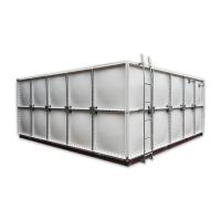 China SMC GRP FRP Sectional Panel Water Tank 10000L Cylindrical Assembly for sale