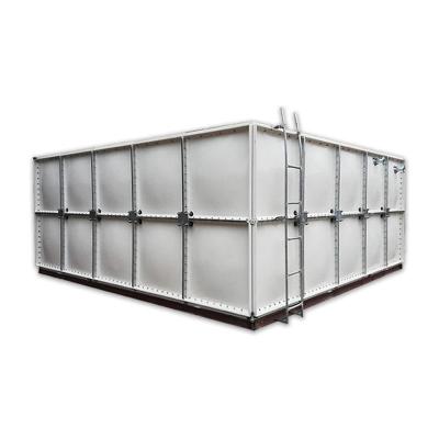 China SMC GRP FRP Sectional Panel Water Tank 10000L Cylindrical Assembly for sale