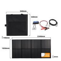 China Portable 400W Monocrystalline Solar Panel System Foldable with 5V MPPT Controller for Outdoor Energy for sale