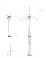 China 100KW 500KW Horizontal Axis Wind Turbine Generator 360V 220V Output for Wind Power Station for sale