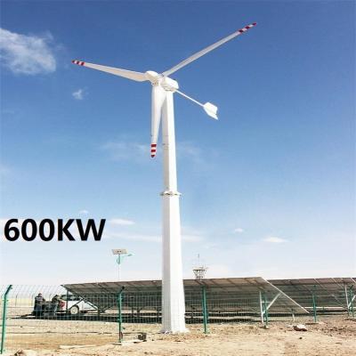 China 600KW Horizontal Axis Home Wind Turbine System Solar Wind Hybrid Power Generation Station for sale