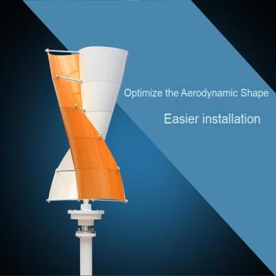 China 500W Spiral Wind Power Generation System for Street Light Surveillance Base Station Power Supply for sale
