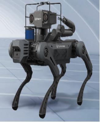 China GR2 AI Smart Quadruped Robot for Security Patrol Inspection Rescue Commercial Delivery 50kg Load for sale