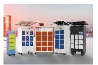 China Smart Battery Swap Cabinet | 8 Bays E-bike Battery Exchange Station IP54 Waterproof For 48V 60V 72V Electric Motorcycle Shared Battery Swapping Cabinet for sale