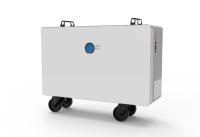 China Dual Use Wall Mounted / Mobile Rolling Lithium Iron Phosphate Battery 48V 51.2V 100Ah 200Ah Home Solar Energy Storage System With LED SOC Display BMS Protection for sale
