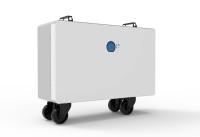 China Dual Use Wall Mounted / Mobile Rolling Lithium Iron Phosphate Battery 48V 51.2V 100Ah 200Ah Home Solar Energy Storage System With LED SOC Display BMS Protection for sale
