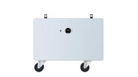 China Dual Use Wall Mounted / Mobile Rolling Lithium Iron Phosphate Battery 48V 51.2V 100Ah 200Ah Home Solar Energy Storage System With LED SOC Display BMS Protection for sale