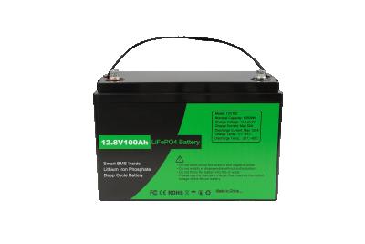 China 12V LiFePO4 Lithium Iron Phosphate Battery Deep Cycle Rechargeable Solar Storage Battery for RV Caravan Boat Off‑Grid Solar Energy System for sale