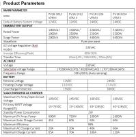 China MUST PV1800 VPM II Series High‑Frequency Solar Inverter 1‑3.2kVA 12V/24V 45‑60A MPPT Pure Sine Wave UPS Inverter Optional WiFi For Home Off‑Grid Solar Energy Storage System for sale