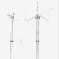 China Aokun SR DK100KP 100kW Wind Turbine Generator 23M Rotor Diameter Horizontal Axis 380V 400V Grid Grid Wind Power System for Farm for sale
