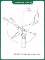China SR-W01 SR-W02 SR-W03 SR-W04 100W-400W 12V 24V Horizontal Axis Wind Turbine Three Phase AC Permanent Magnet Wind Generator for sale
