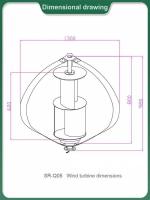 China 400W Horizontal Axis Wind Turbine Generator SR-Q04 12V/24V Home Wind Power System for sale
