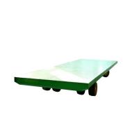 China Heavy Duty Foldable Platform Hand Trolley 4 Wheels Industrial Flat Cart For Mining Warehouse Cargo Transport for sale