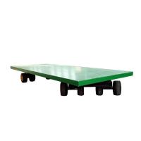 China Heavy Duty Foldable Platform Hand Trolley 4 Wheels Industrial Flat Cart For Mining Warehouse Cargo Transport for sale
