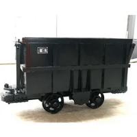 China Side-dumping type Mine CAR Side Dump Mine Car Self-Unloading Mining Cart Traction Locomotive Ore Transport Curved Rail Pull Rod Side Door Unload Mine Loading Equipment Mine Car Ore for sale