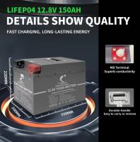China 12.8V LiFePO4 Power Battery (100Ah-400Ah) | 1280Wh-5120Wh, 20A-100A Charge, 250A Max Output | BMS, IP65, Pure Sine Wave | RV, Solar, Off-Grid Backup | Parallel/Series Ready for sale