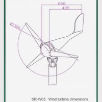 China Micro Horizontal Axis Wind Power Generator System for Street Lights & Surveillance Signal Base Station PowerSupplySolarSupplie for sale